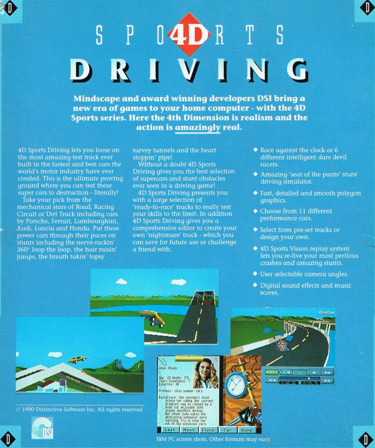 4D Driving – RETRO GAMESMASTER
