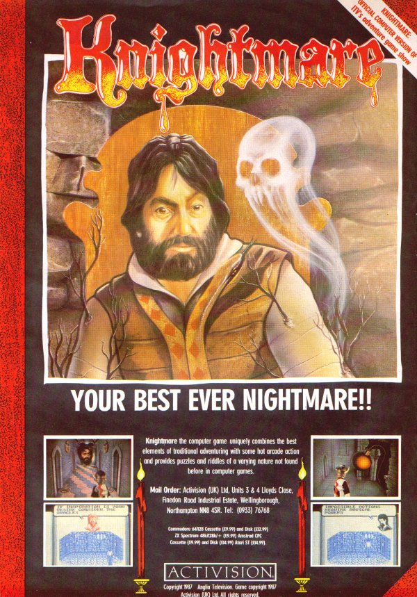 Knightmare the TV series Artist David Rowe – RETRO GAMESMASTER