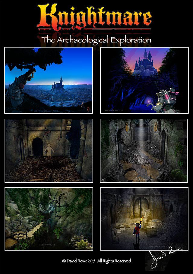 Knightmare the TV series Artist David Rowe – RETRO GAMESMASTER